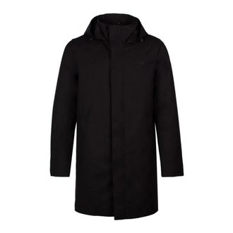 Mackage Homme, Manteaux, Noir, Taille: 4XS Veste à capuche noire avec fermeture dissimulée