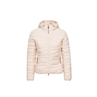 Moncler Moncler Doudoune Courte Delebiao &Agrave; Capuche, Femme, Beige, Taille: 00