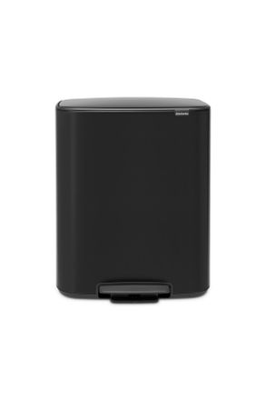 Brabantia Abfalleimer BO Treteimer, Schwarz, Kunststoff, 2 X 30 L, 54.1x65.2x36.3 cm, K&uuml;chen, K&uuml;chenausstattung, M&uuml;lleimer