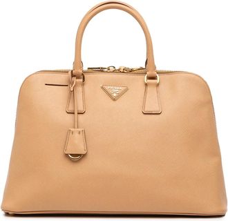 Prada Hobo Bags - Large Saffiano Lux Promenade Satchel - Gr. unisize - in Braun - f&uuml;r Damen