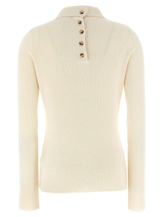 Courr&egrave;ges Womens White Cotton Cardigan Clothing