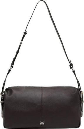 Pinko Pinko - 24 Classic Vitello New Biker - Femme - Sacs - Brun - Taille: ONE Size