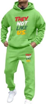 Generic Surv&ecirc;tements pour homme avec capuche imprim&eacute;e, jambe droite, ensemble de jogging d&eacute;contract&eacute;, sport, haut et pantalon, 2 pi&egrave;ces v&ecirc;tements de sport, 01