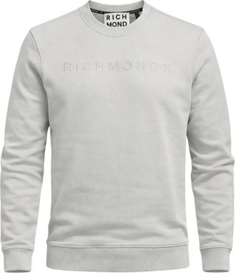 John Richmond Homme, Sweatshirts et sweats &agrave; capuche, Gris, Taille: S SweaT-shirt