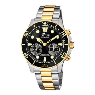 Lotus Lotus, Homme, Accessoires, Gris, Taille: ONE Size Montre analogique &agrave; quartz bracelet en acier inoxydable