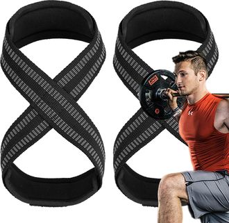 Generic Widerstandsb&auml;nder,Achtf&ouml;rmige Stretchband Trainingsger&auml;te | Strukturierte Griff-Trainingsband - Fitness Heimmagym Yoga