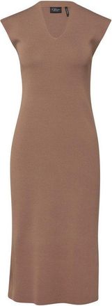 s.Oliver Midikleid Kleid Midikleid aus Viskosemix mit V-Ausschnitt