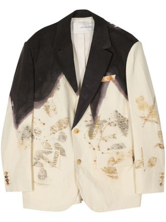 Feng Chen Wang Einreihiger Blazer - Weiß