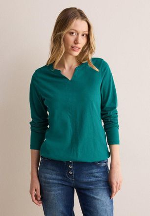 Cecil Langarmshirt aus reiner Baumwolle
