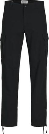 Jack & Jones Plus Size Pantalon Cargo Jpstkane Jjbarkley Noos Pls pour Homme, Noir, 44W / 34L