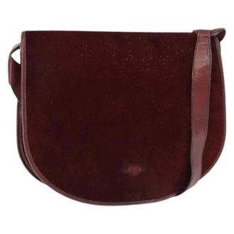 Balenciaga Sac bandouli&egrave;re en daim Pre-owned - Femme - Pre-owned - Rouge - Taille: ONE Size