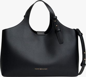 Tommy Hilfiger Sac cabas &agrave; bandouli&egrave;re amovible effet cuir