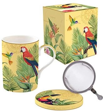 Easy Life Teebereiter 35 cl aus Porzellan mit Edelstahlfilter