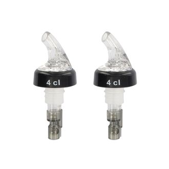 Fackelmann Fackelmann 2 St&uuml;ck 9342250 Alkoholdosierer, Kugeldosierer, Alkoholdosierer 4 cl, Ausgie&szlig;er, Flaschendosierer, Messbecher, Kunststoff, Transparent, 4 c