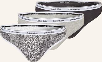 Calvin Klein 3er-Pack Slips grau