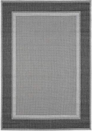 Andiamo In- und Outdoor Teppich wetterfest Arizona - Balkon Teppich wasserfest Outdoor-Teppich auch nutzbar als Wohnzimmerteppich oder Küchenteppich Anthrazit