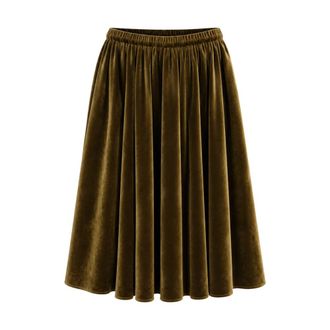 Alberta Ferretti Jupe Midi - Femme - Jupes - Vert - Taille: 44 FR