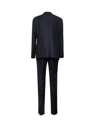 Tagliatore Mens Suit Vesuvio Blue Virgin Wool Suits