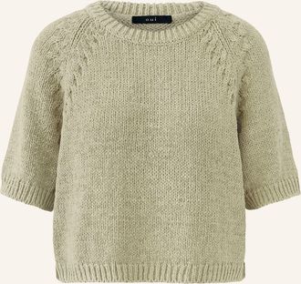 Oui Pullover Mit 3/4-Arm gruen