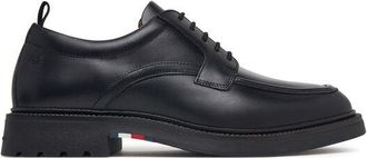 Tommy Hilfiger Halbschuhe Corporate Casual Lth Deck Shoe FM0FM05979 Schwarz