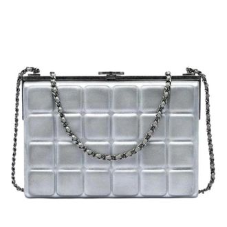 Chanel Pre-owned Top Frame Clasp Crossbody Bag - - Pre-owned - Damen - Grau - ONE SIZE