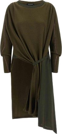 Kiko Kostadinov Robe Au Genou - Vert
