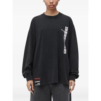 Alexander Wang Graphic Logo Sweatshirt - Black
