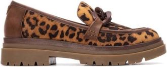 Refresh Mocassins Femme Léopard - Chaussures Confortables et polyvalentes - Mode décontractée - Modèle 17300302 (Taille39)