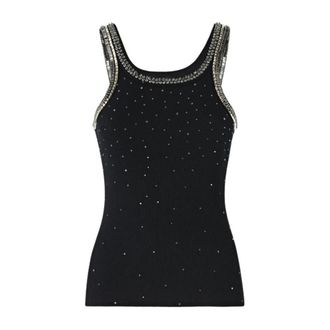Pinko Coriandoli Tank Top - - Tops - Damen - Schwarzk - S