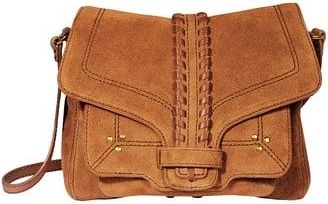 Jerome Dreyfuss Sac Harry S en croute de cuir velours