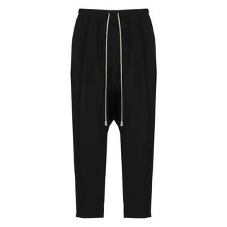Rick Owens Homme, Pantalons, Noir, Taille: XL Pantalon Court &agrave; Cordon de Serrage