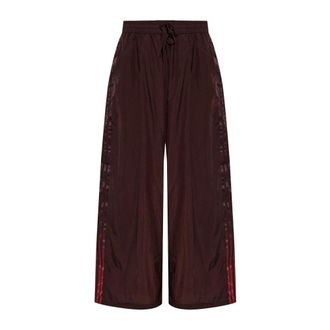 Yohji Yamamoto Gradient 3-Streifen Nylon Wide Pants - - Trousers - Damen - Braun - L
