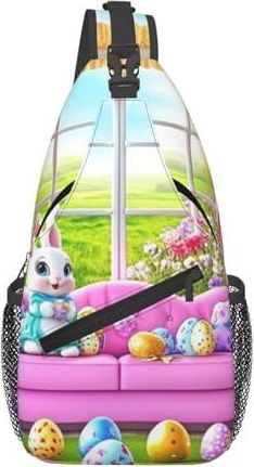 Generic Sac &agrave; dos de voyage pour homme avec lapin et oeuf de P&acirc;ques