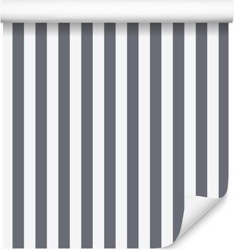 OEM Carta Da Parati A Righe Grigie E Bianche Per Soggiorno E Camera Da Letto, 50x1000 Cm