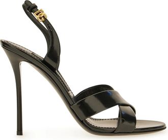 Dolce & Gabbana Sandales &agrave; talons hauts - Femme - Chaussures - Noir - Taille: 39 EU