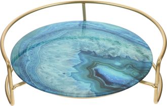 BESPORTBLE Badezimmer Organizer Ablagefach für Kosmetik und Toilettenartikel Multifunktionales Aufbewahrungsregal für Waschbecken Platzsparend Grün marmoriertes 