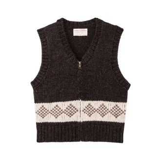 Filson Wool Vest - - Knitwear - Damen - Braun - S