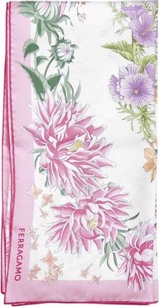 Ferragamo Femme, Accessoires, Multicolore, Taille: ONE Size Spring Print Silk Scarf