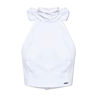 Dsquared2 Femme, Tops, Blanc, Taille: 38 FR Cotton Top