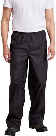 Mountain Warehouse Pakka Surpantalon de Pluie imperméable Homme - Pantalon étanche, Respirant à séchage Rapide, Ouvertures Chevilles réglables - Vélo, Sport, randonnée N