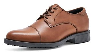 Shoes For Crews Senator - Chaussures de Travail Confortables en Cuir, Semelle int&eacute;rieure matelass&eacute;e, Semelle ext&eacute;rieure antid&eacute;rapante, Style Bureau Classique - pour H