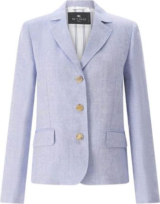Etro Femme, Vestes, Bleu, Taille: 38 FR Blazers