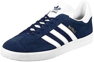 adidas Gazelle Baskets Homme, Collegiate Navy White Gold Metallic Bleu, 36 2/3 EU