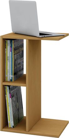 VCM Tisch Couchtisch Beistelltisch Sofatisch Nachtkonsole Nachttisch Zeitungsständer Buche 60x45x40 cm Nachto-Stand