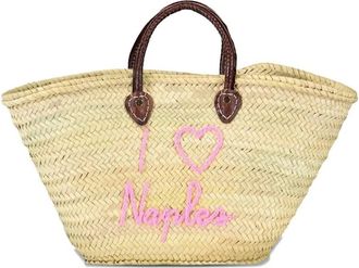 Poolside I Love Naples tote bag - Tons neutres