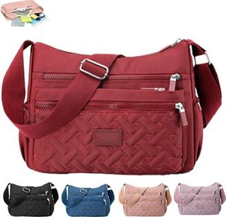 Generic Sac &agrave; bandouli&egrave;re classique de luxe, sac &agrave; bandouli&egrave;re multicouche de grande capacit&eacute; en nylon imperm&eacute;able, pour les femmes &eacute;l&eacute;gantes/d&eacute;contract&eacute;es, b