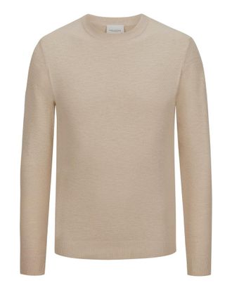 Profuomo Feinstrick-Pullover mit Reiskorn-Struktur in