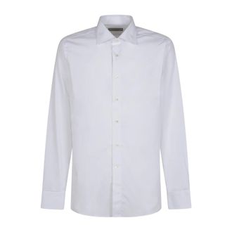 Canali Homme, Chemises, Blanc, Taille: 6XL Chemises Blanches pour Hommes