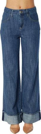 Shaft Femme, Jeans, Bleu, Taille: W28 Jeans Roll Wide Leg
