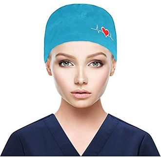 Generic Bonnet pour homme avec bandeau absorbant imprim&eacute; et casquette pour homme, bleu ciel, Taille unique